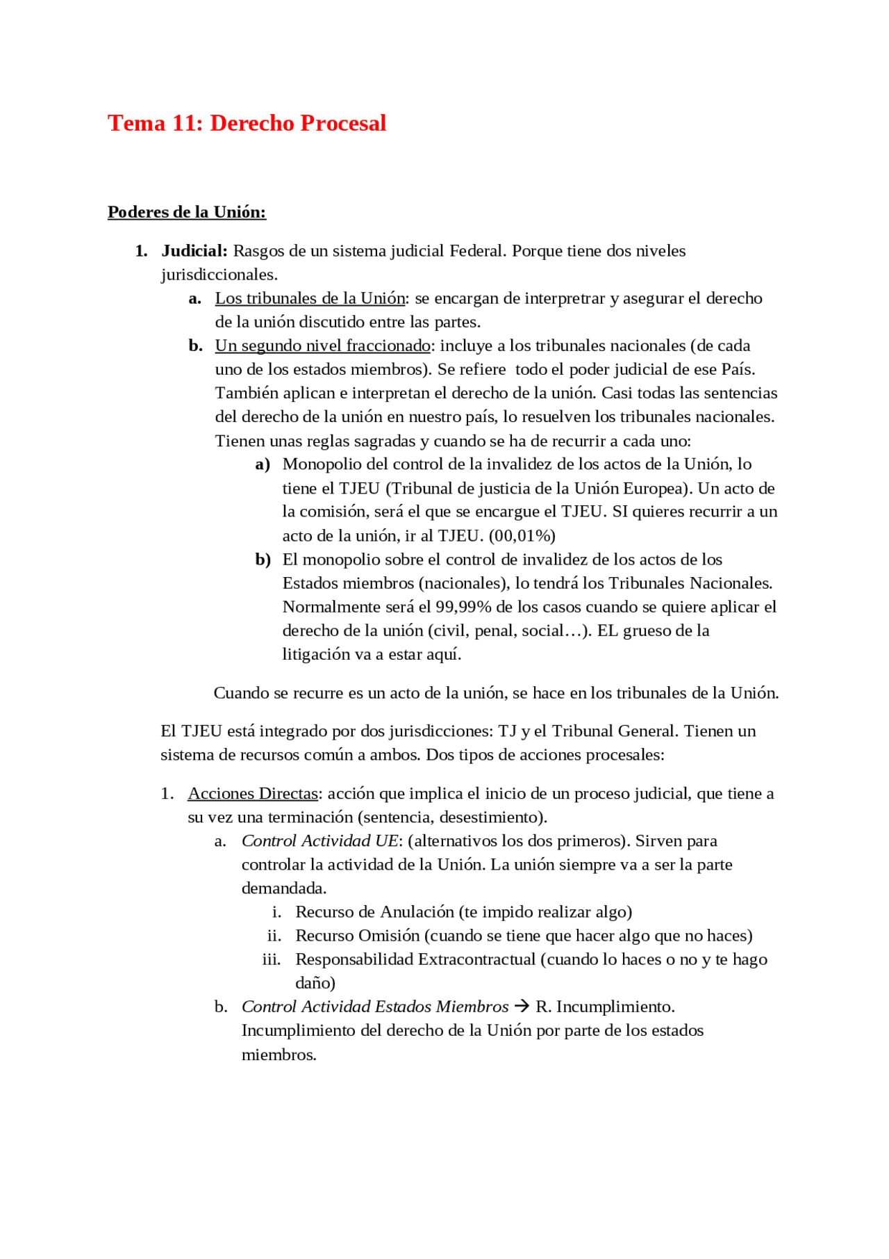 Tema 11 de derecho comunitario - Docsity