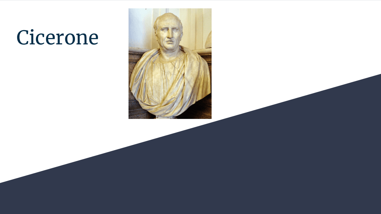 Cicerone presentazione power point | Slide di Latino - Docsity