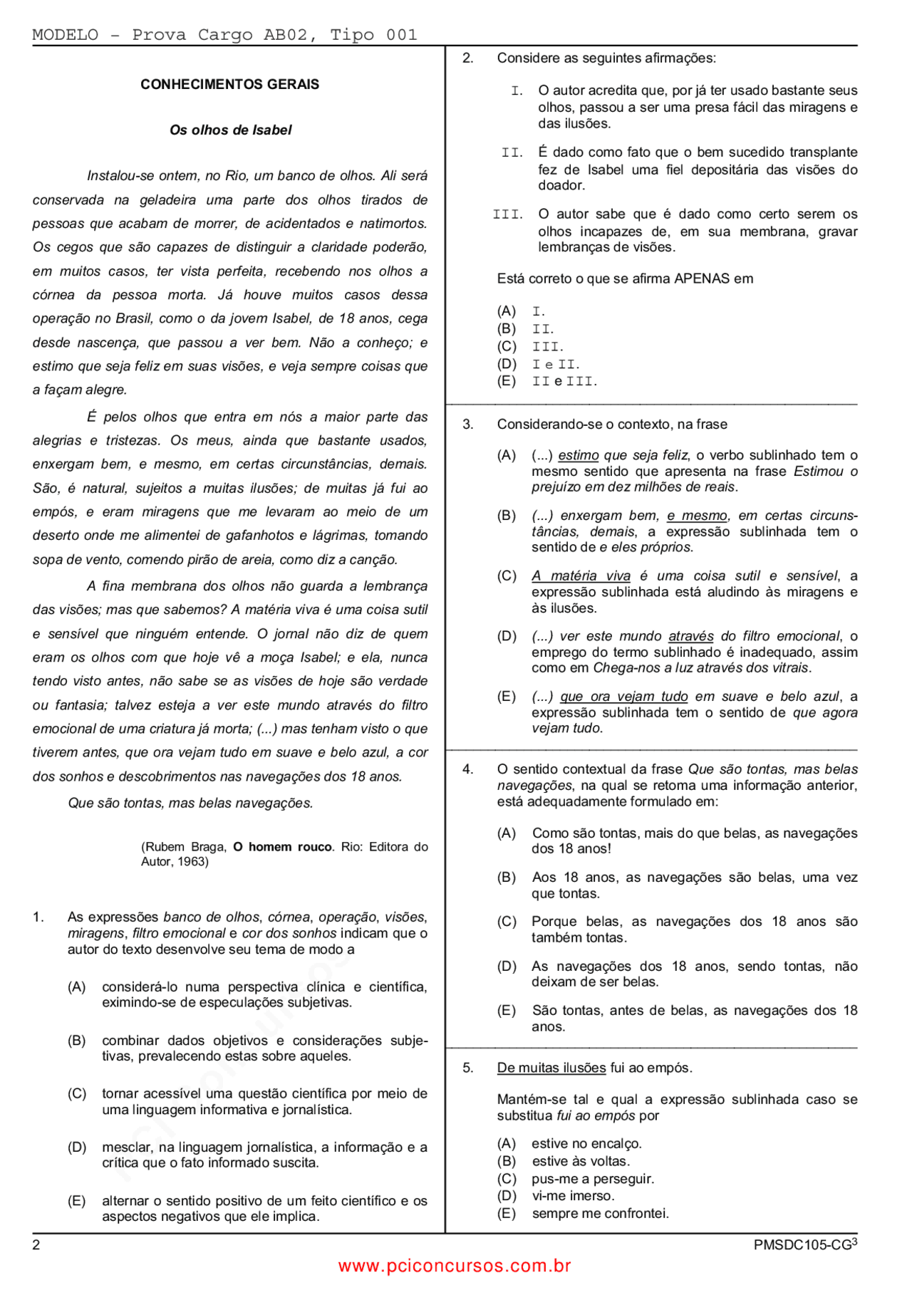 Prova De Concurso Público Docsity