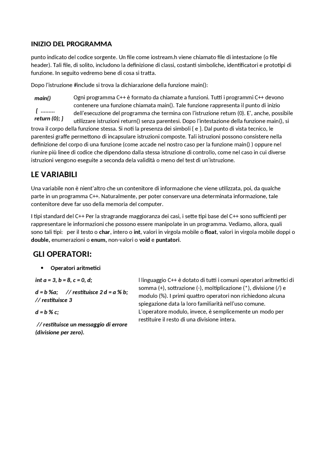 Dispense Su La Programmazione C Docsity