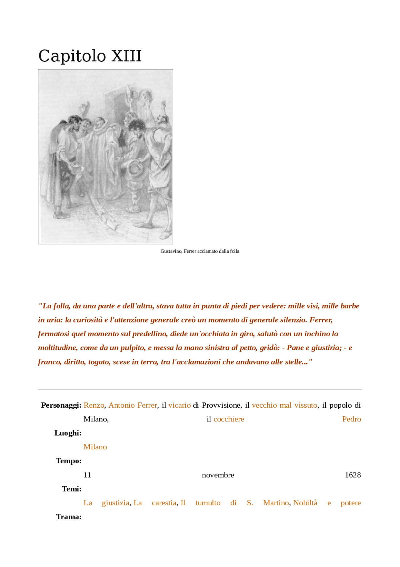 Riassunto Alcuni Capitoli Docsity