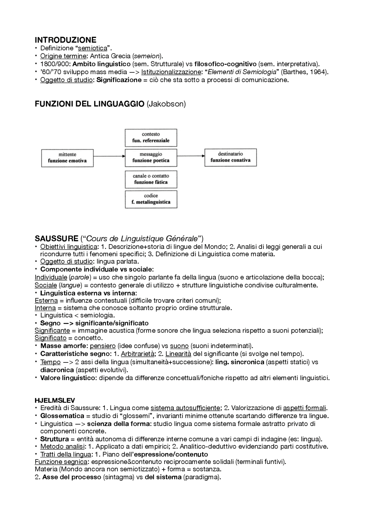 Riassunto Semiotica Scienze Della Comunicazione Appunti Di