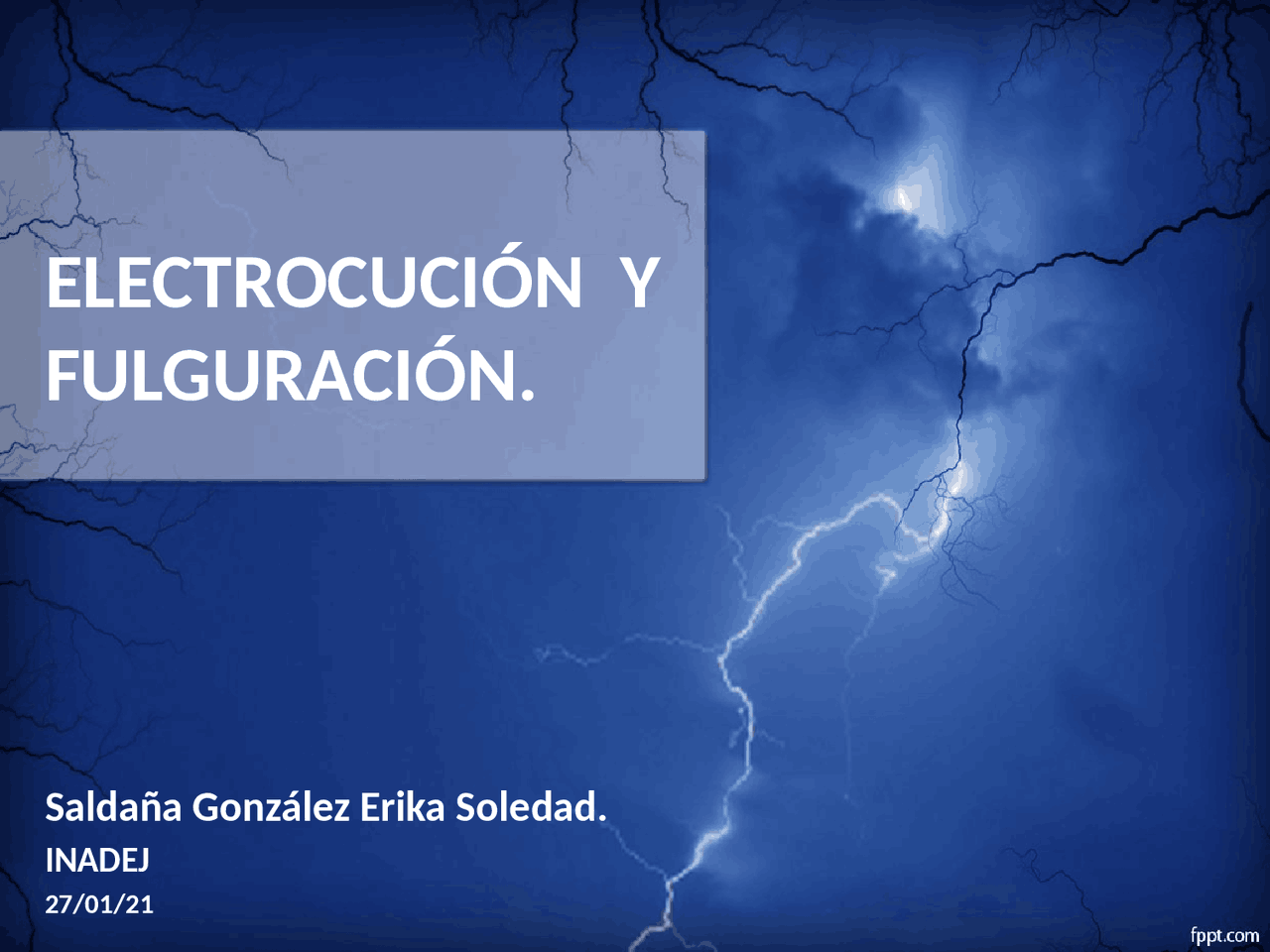 Electrocución y fulguración | Diapositivas de Medicina Legal - Docsity