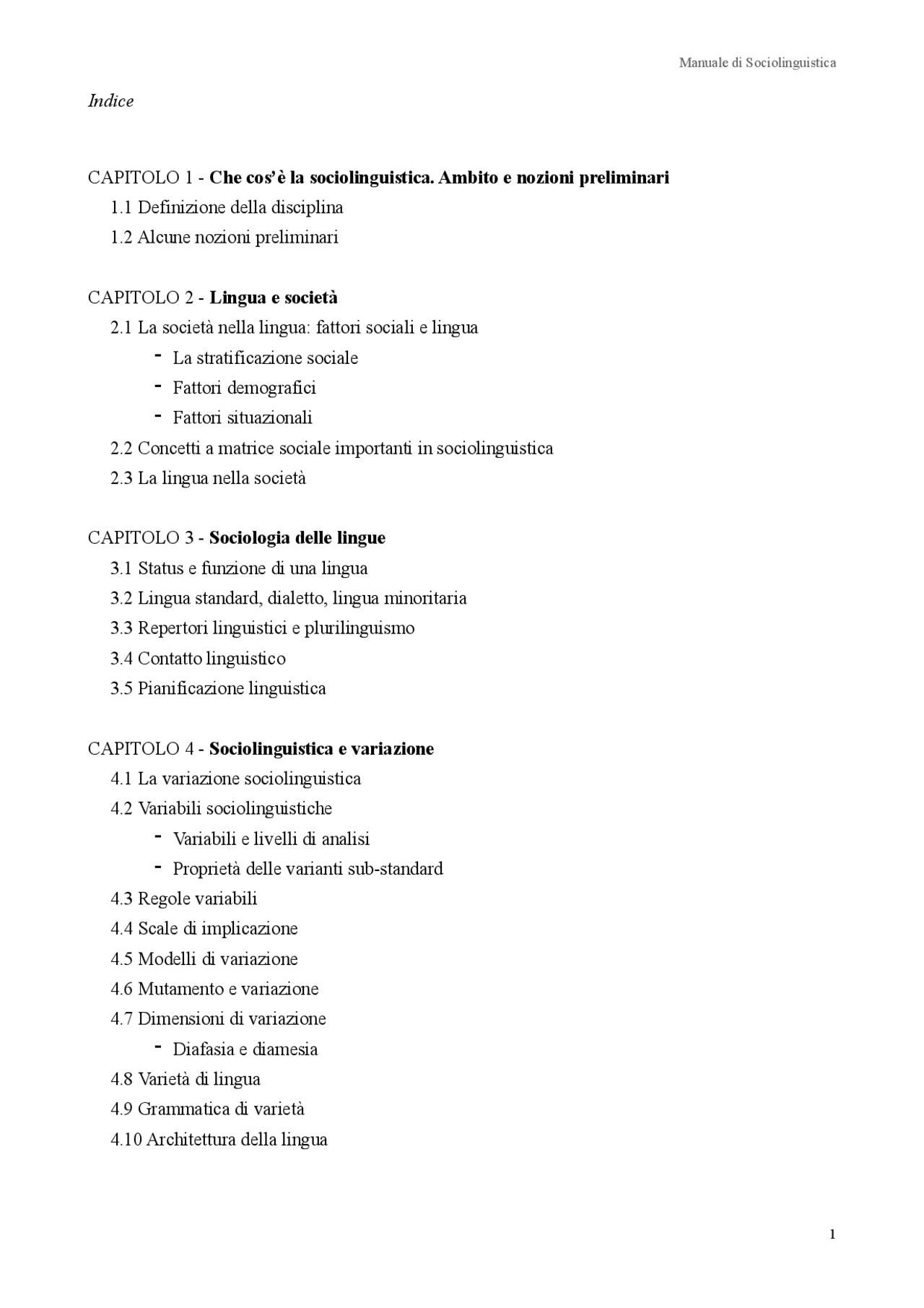 Manuale Di Sociolinguistica Docsity