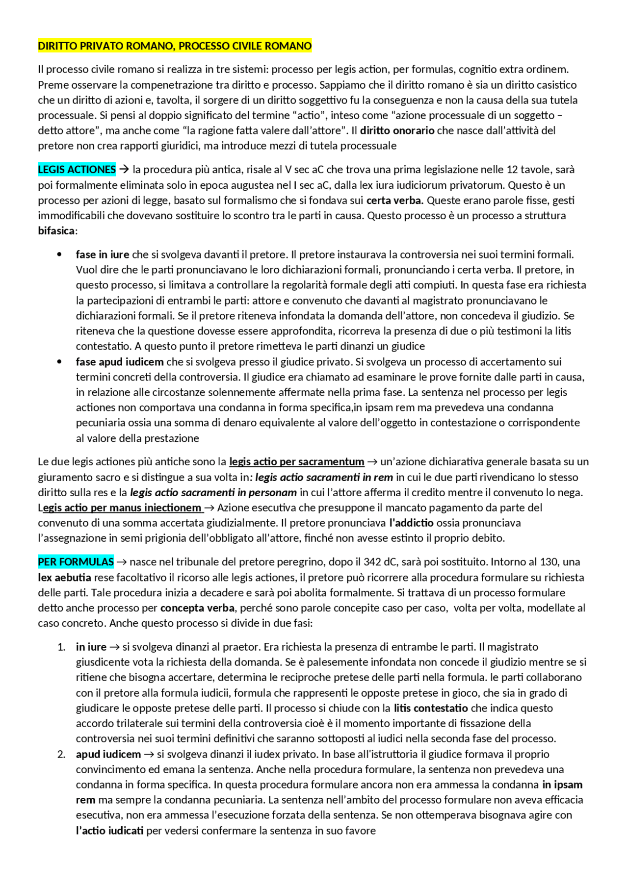 Il Processo In Roma Antica Docsity