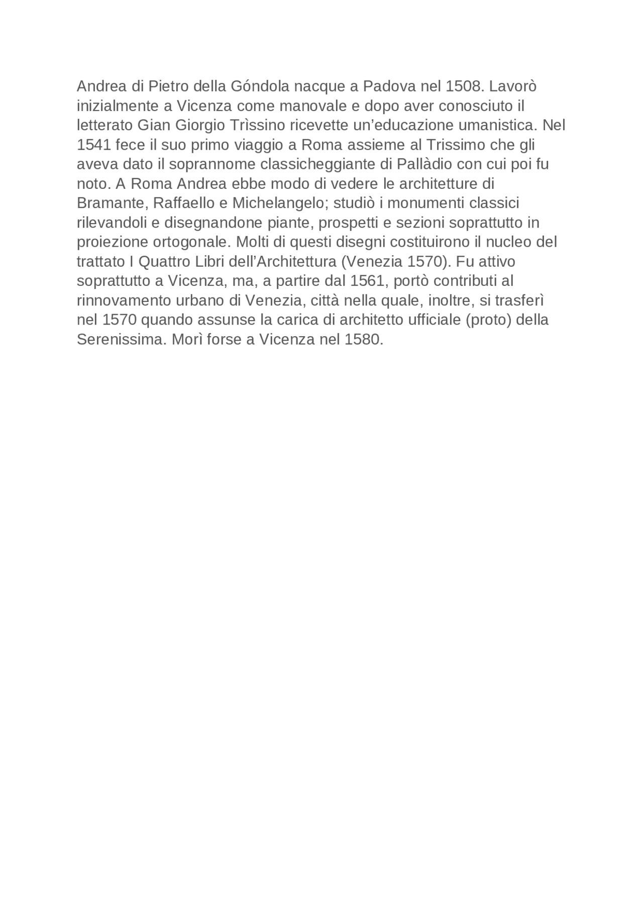 Riassunto Andrea Di Pietro Docsity