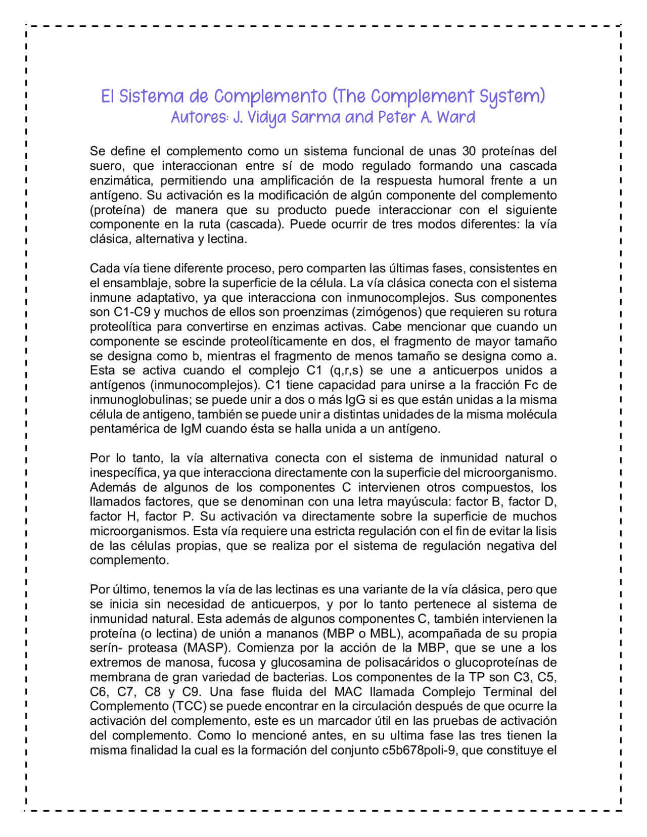 Sistema De Complemento Docsity