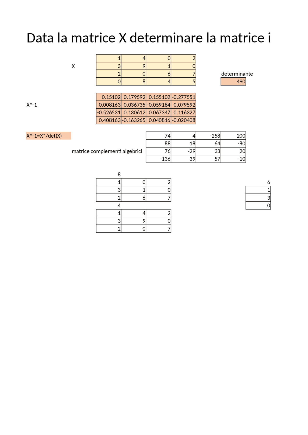 Esercizi di Complementi - Docsity