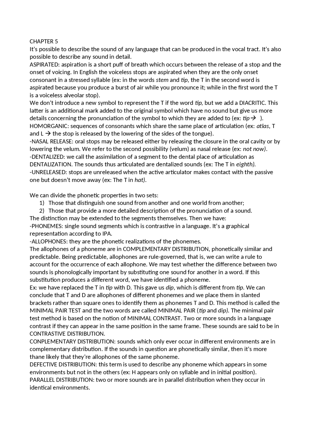 Capitolo 5 Riass An Introduction Docsity