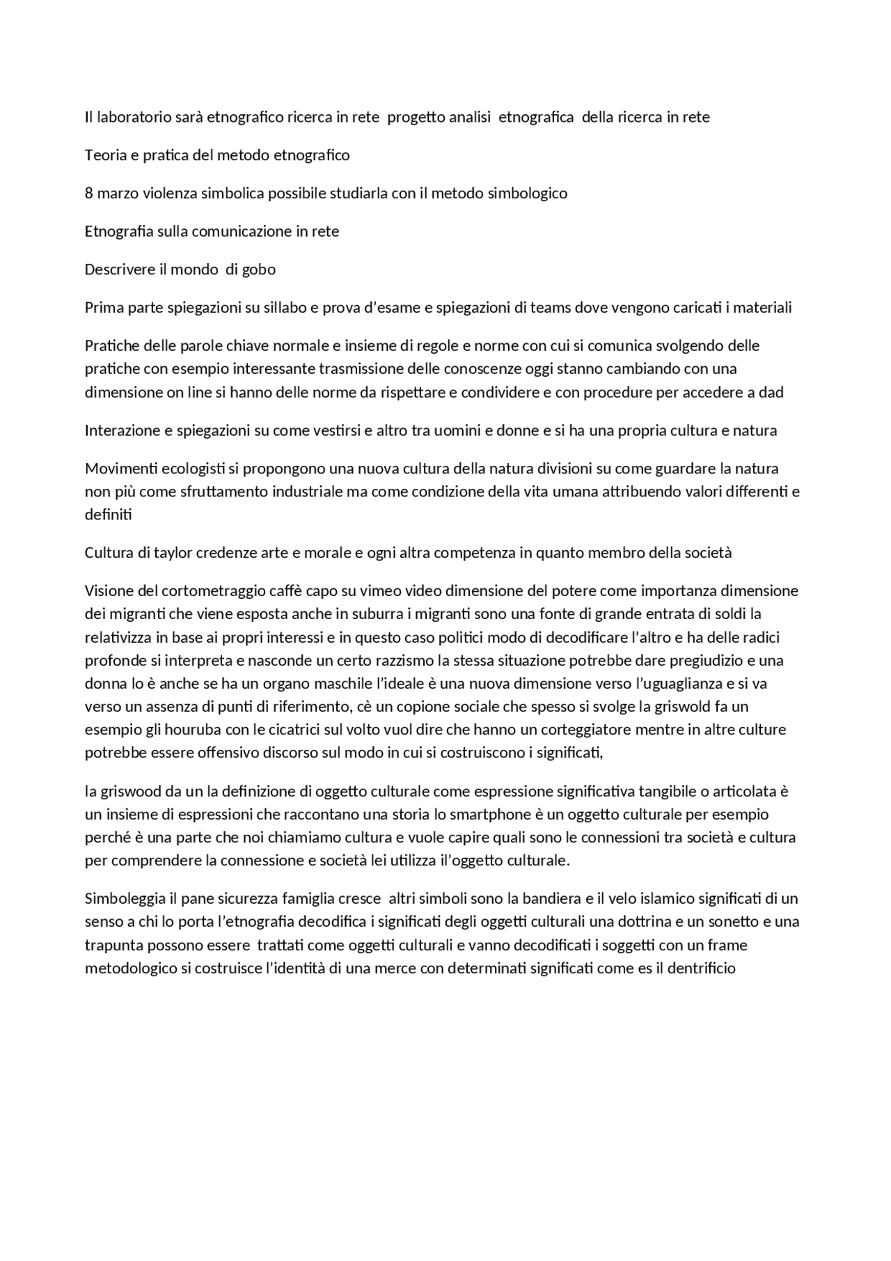 Appunti Di Metodologie Docsity