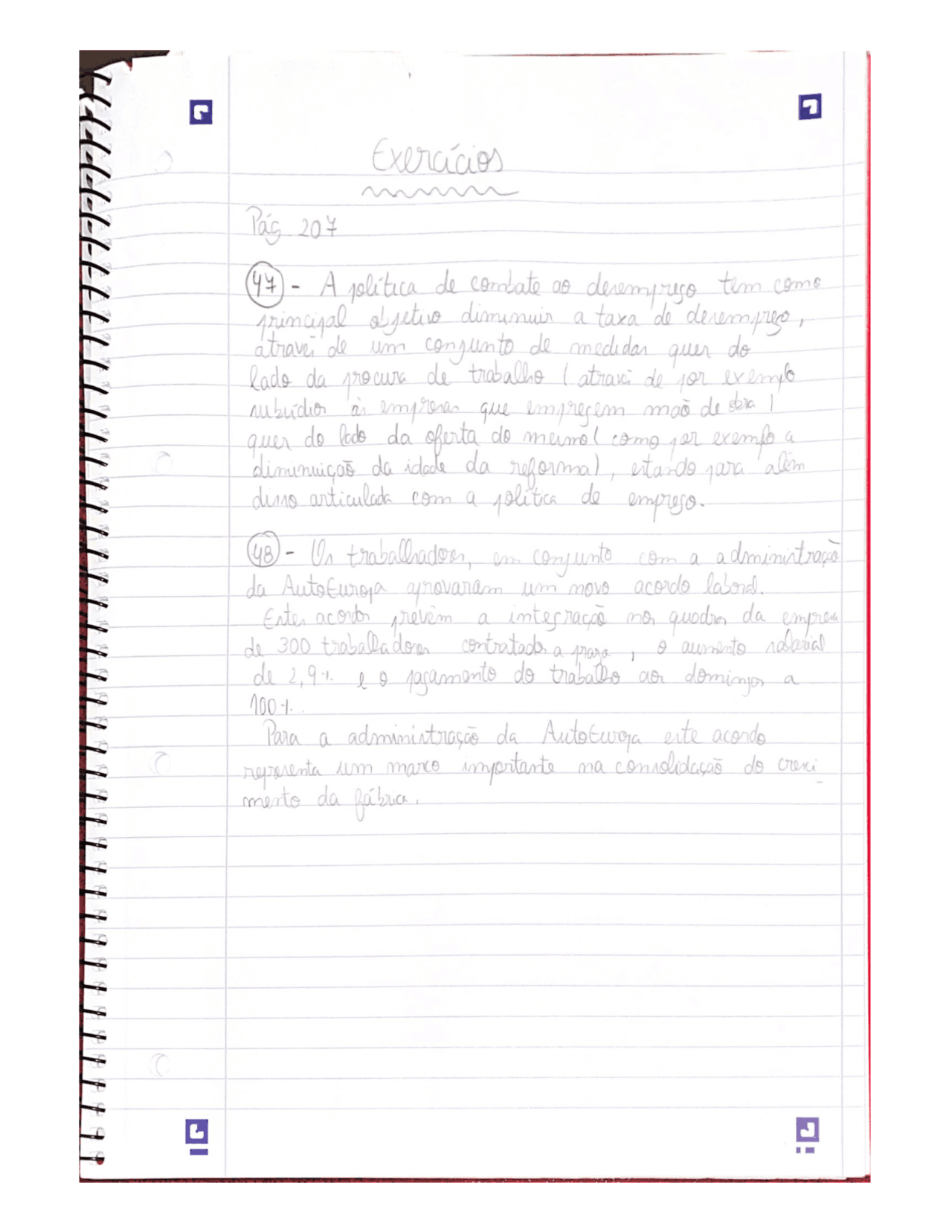 Exercícios De Economia Exercícios Matemática Docsity
