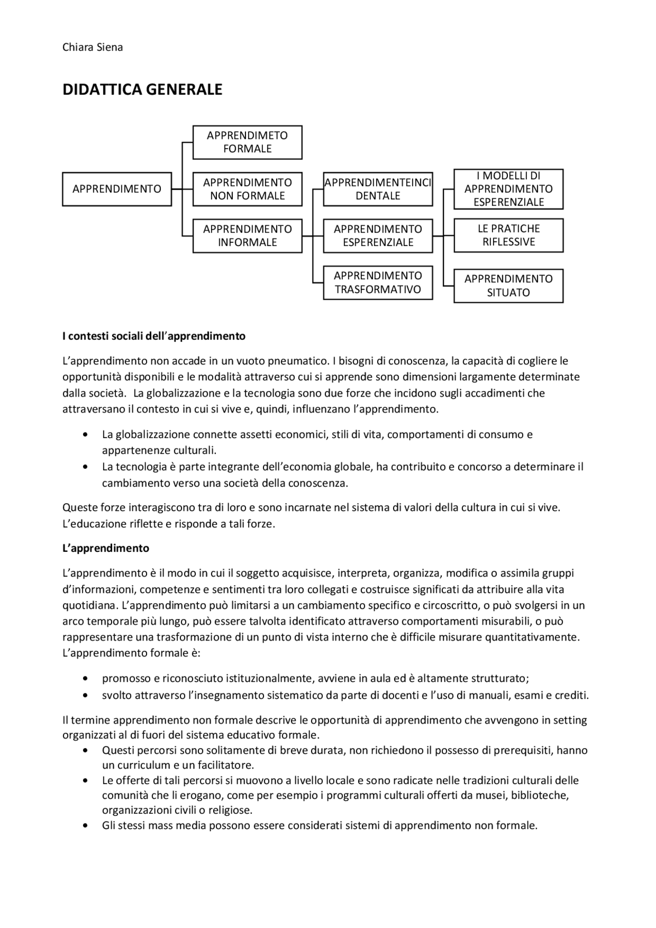 Riassunto Didattica Generale E Campus Docsity