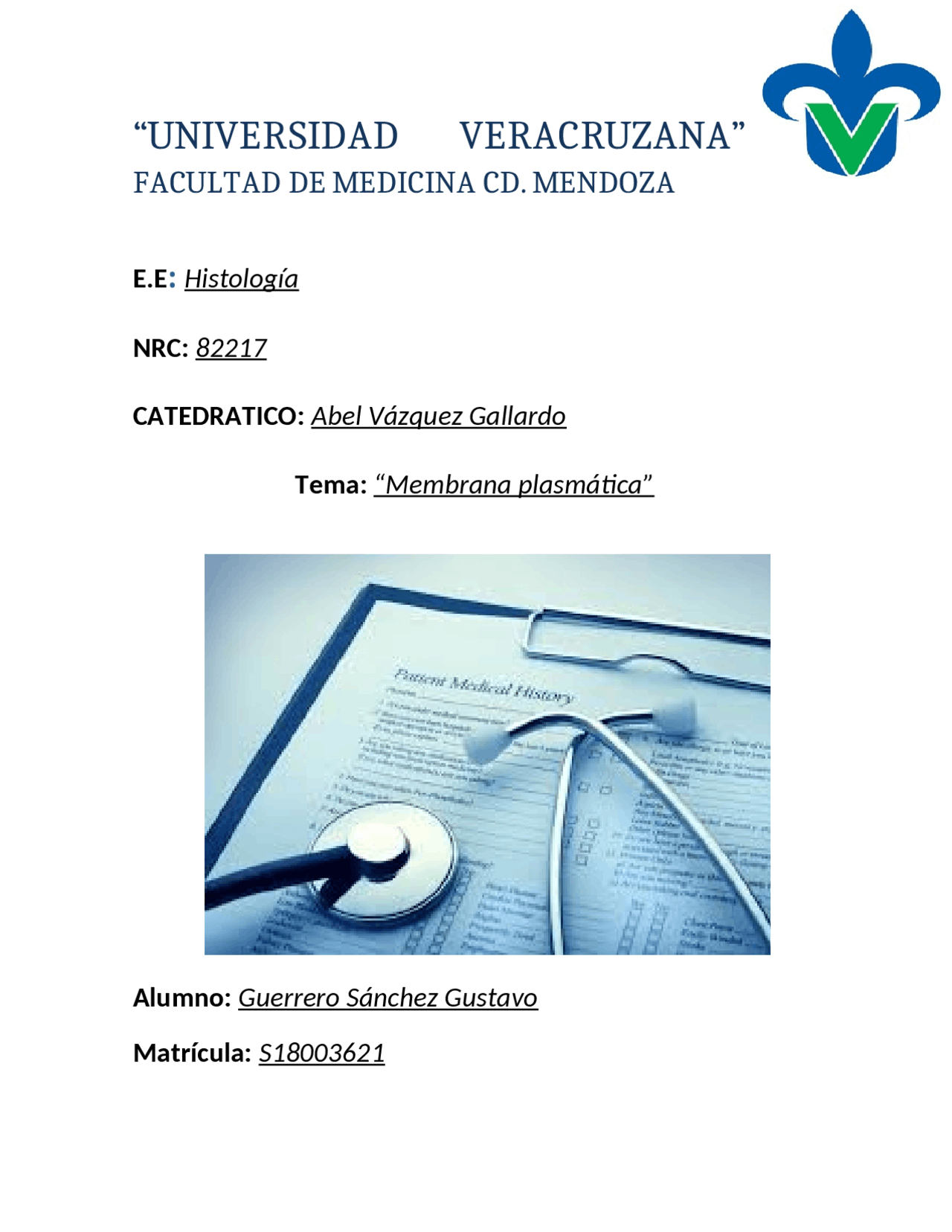 Membrana Plasmática Histología Resúmenes De Histología Docsity