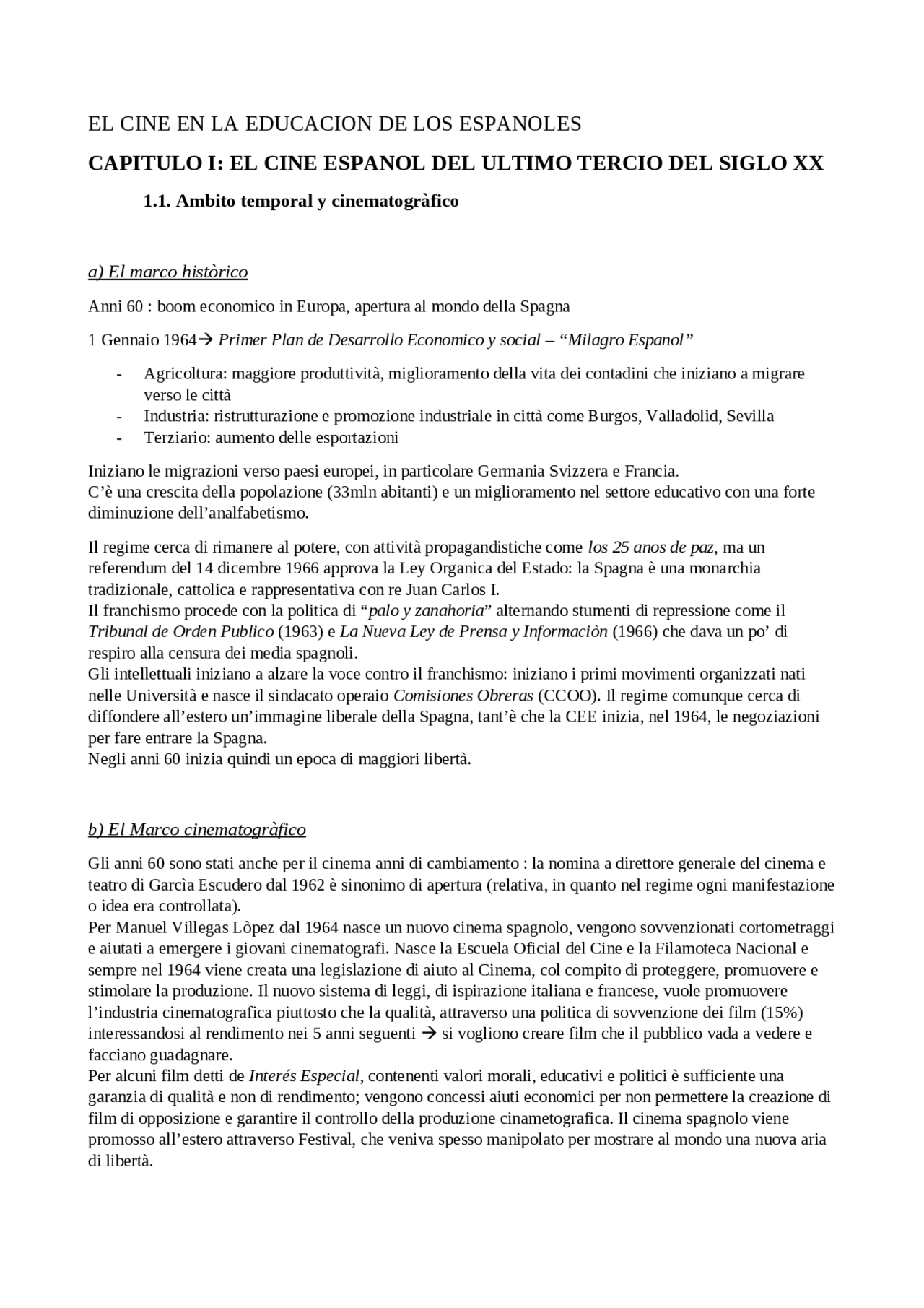 EL CINE EN LA EDUCACION DE LOS ESPANOLES - Docsity