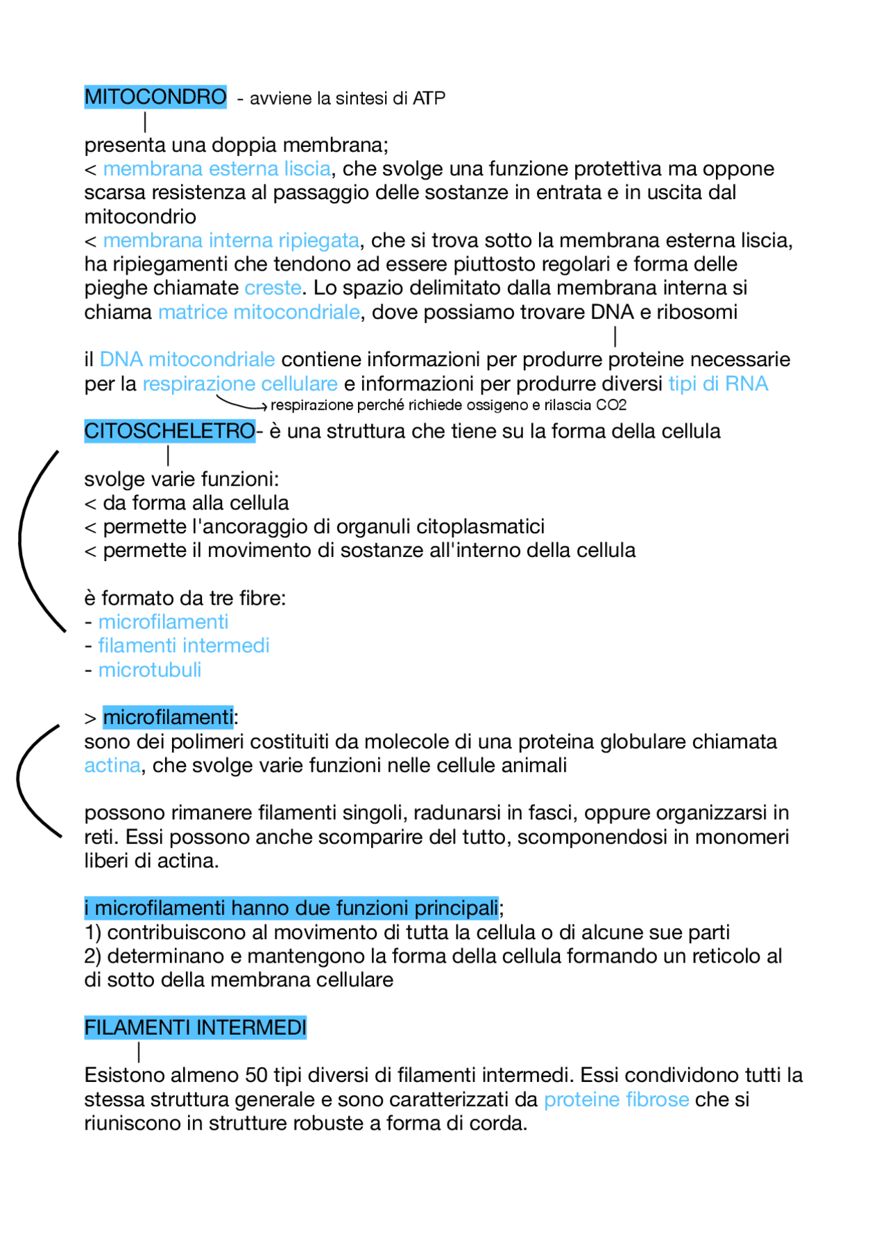 Appunti membrana della cellula - Docsity