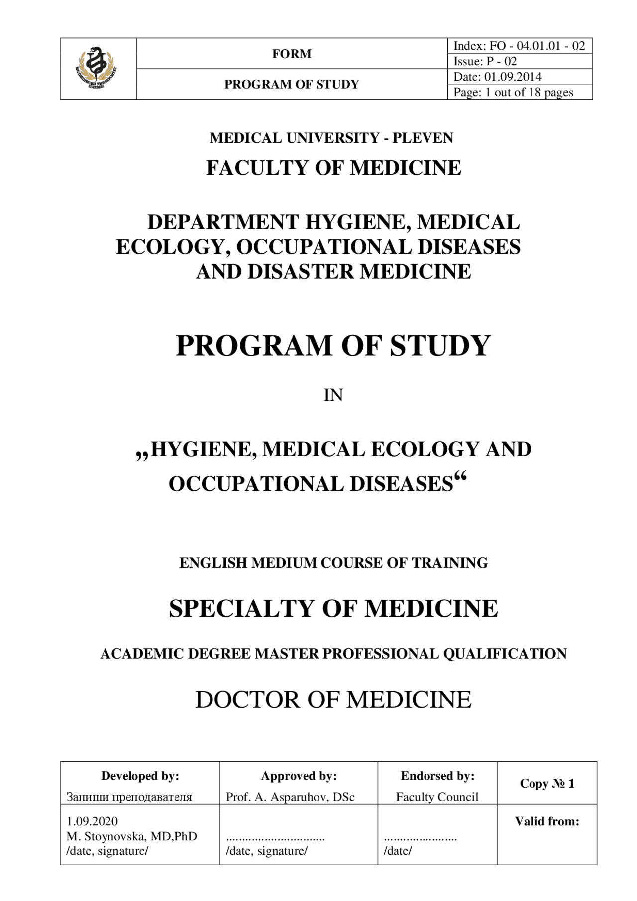 Hygiene - mu pleven 2021hygiene - Docsity