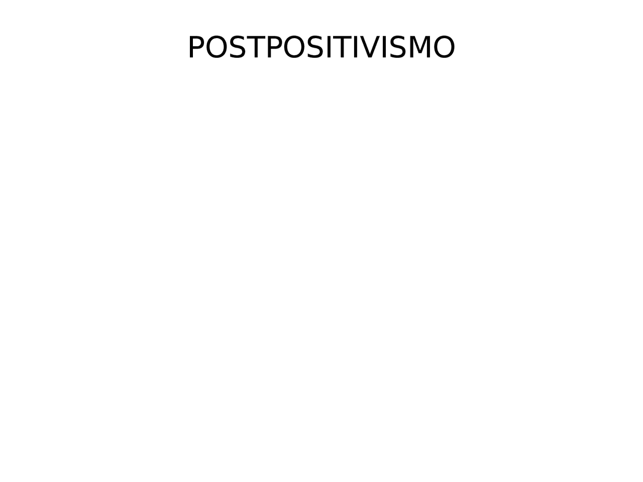 PARADIGMA DE POST POSITIVISMO - Docsity