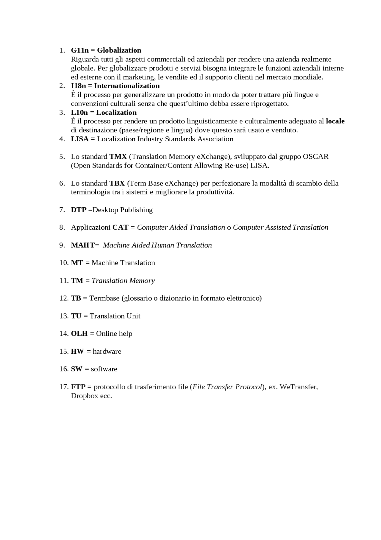 ACRONIMI INFORMATICA - Docsity