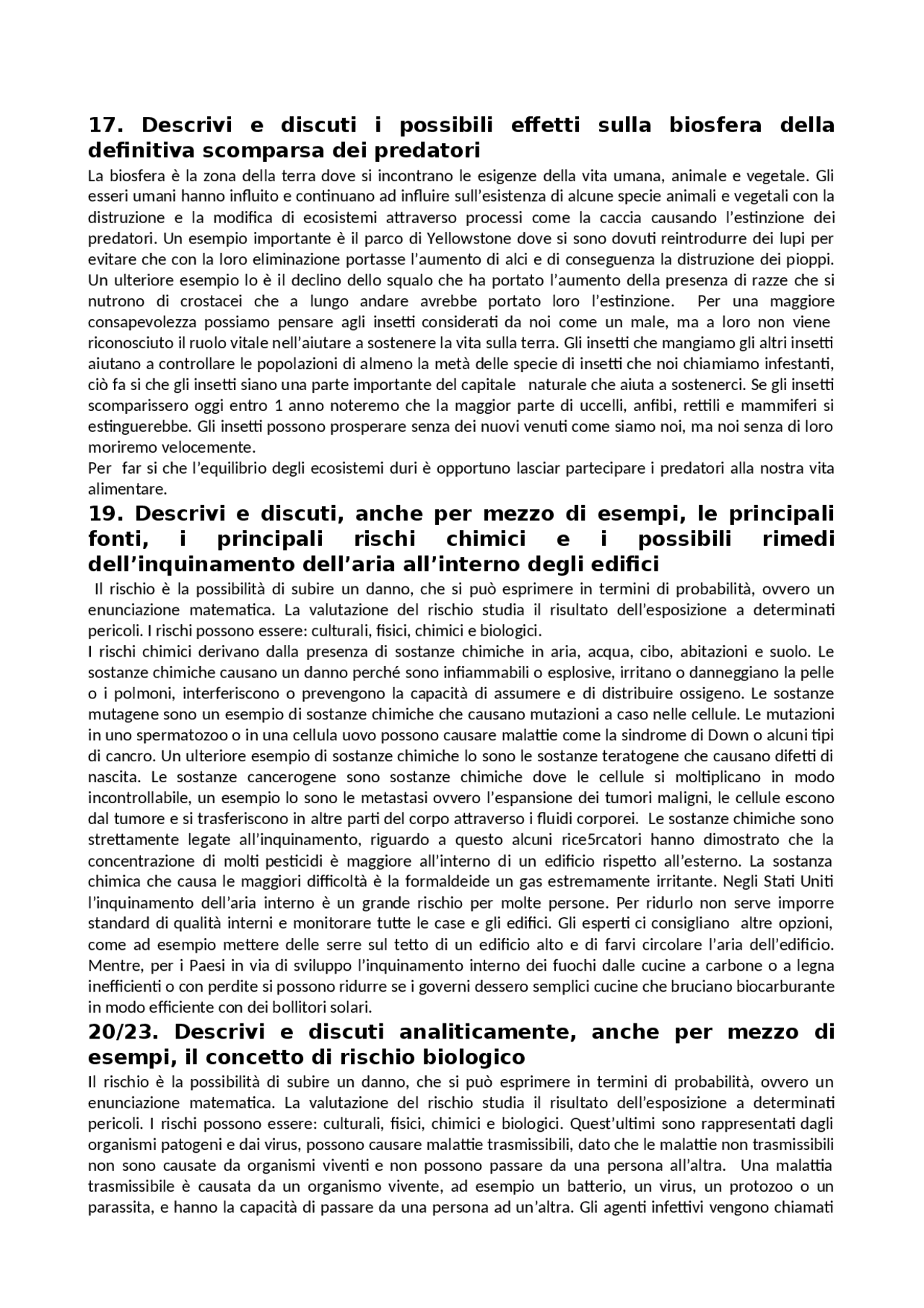 Educazione Ambientale Docsity