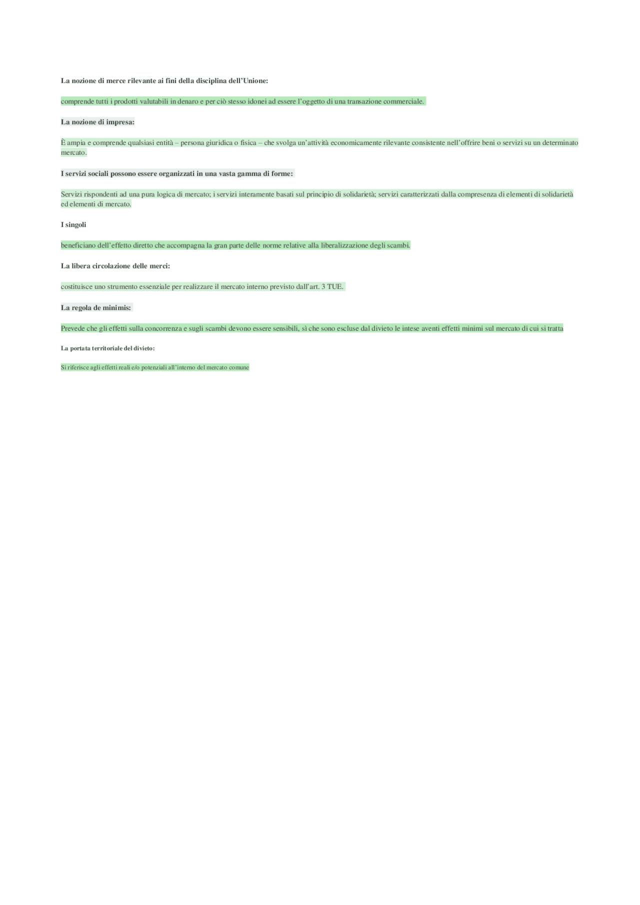 Risposte Complete Test Autovalutazione Diritto Comunitario Docsity