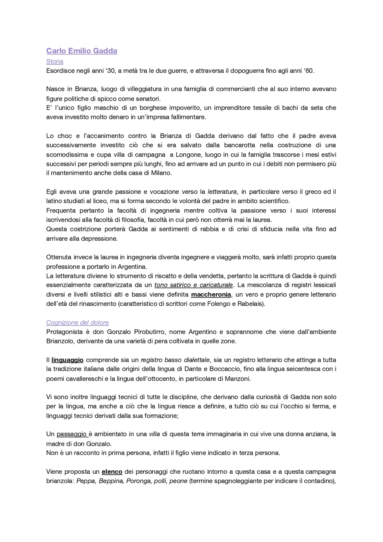 Carlo Emilio Gadda E Approfondimento Su Accoppiamenti Giudiziosi In