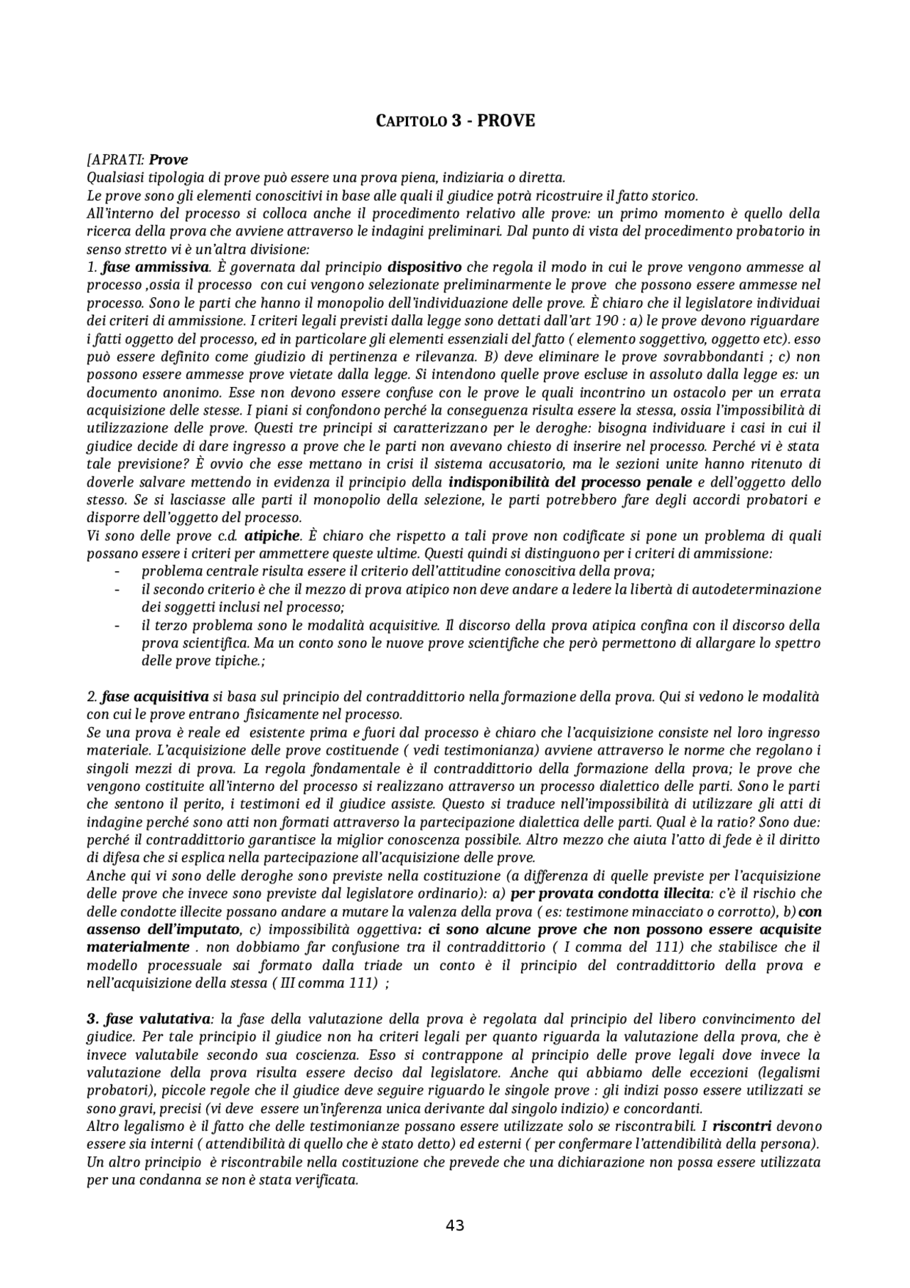 Procedura Penale Conso Grevi Cap 3 Riassunto Docsity