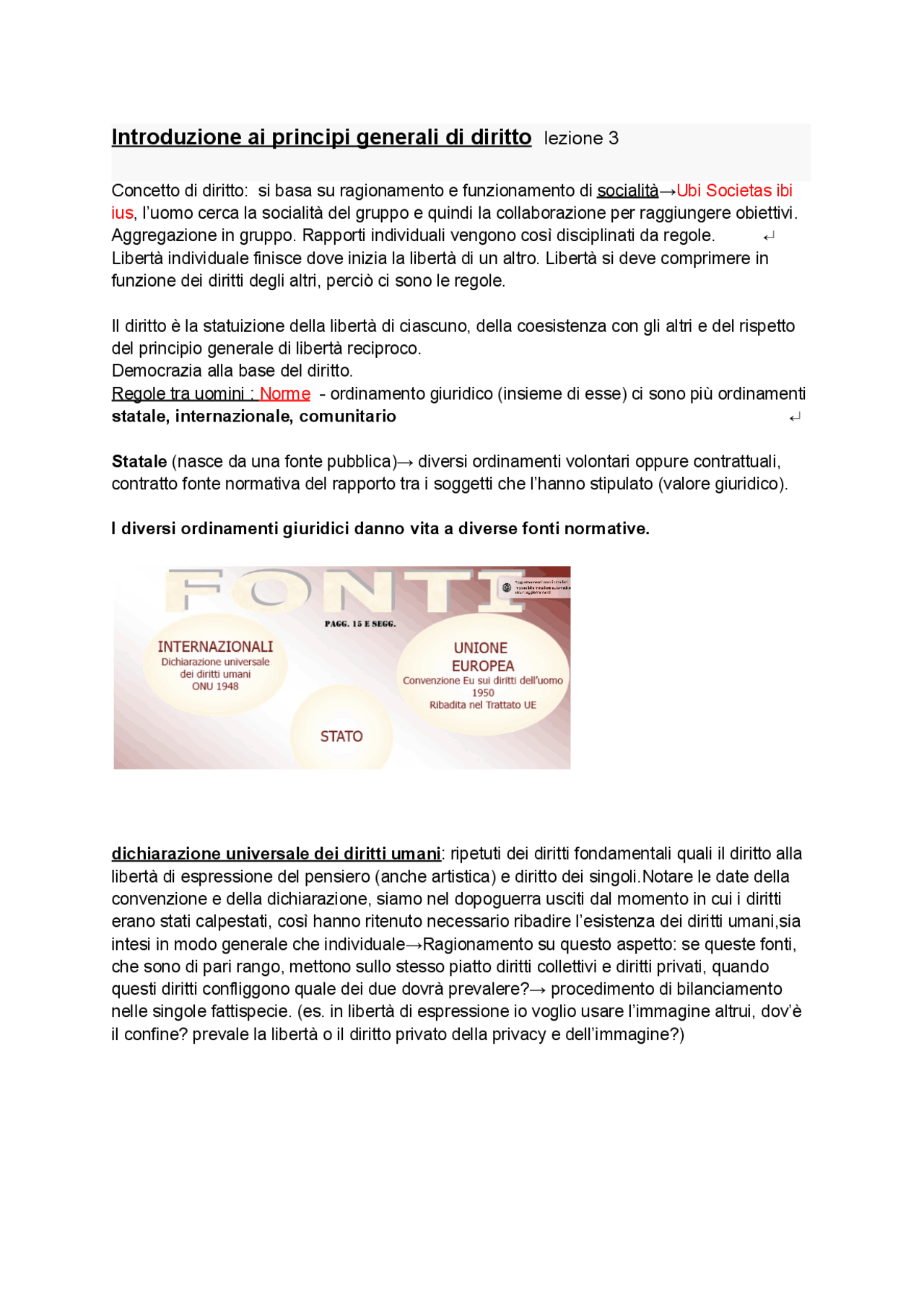 Introduzione Ai Principi Generali Di Diritto Docsity