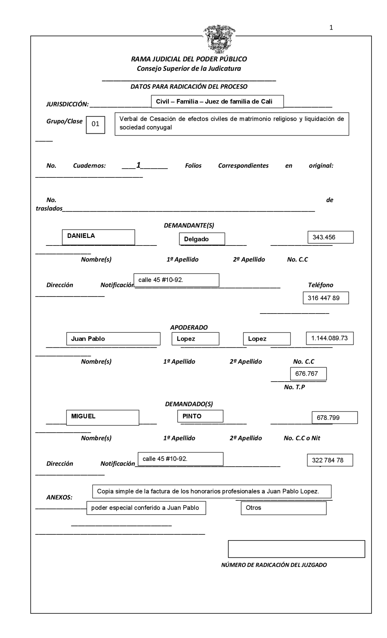Demanda civil pasos para presentar - Docsity