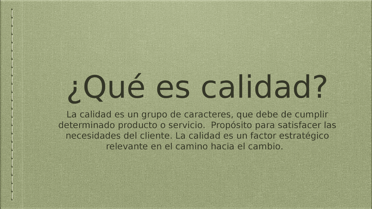 Definición de Calidad | Apuntes de Gestión de Calidad - Docsity