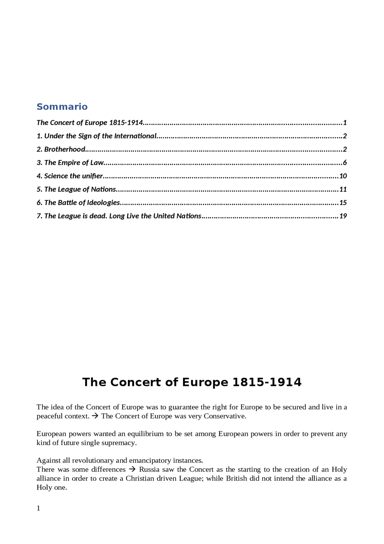 Governing The World The History Of An Idea Riassunto Docsity