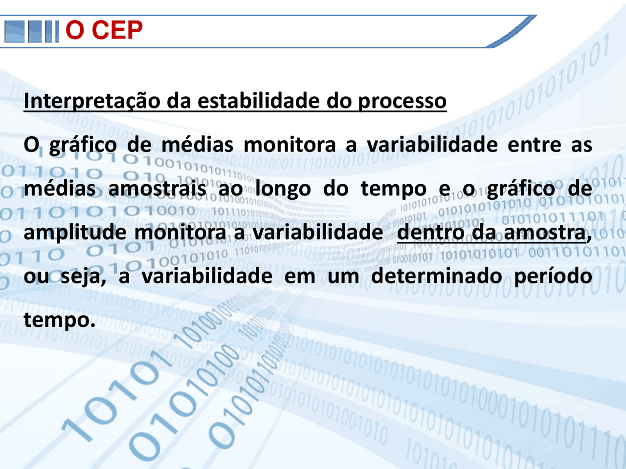 Controle Estatístico de Processo - Aula 03 - Docsity