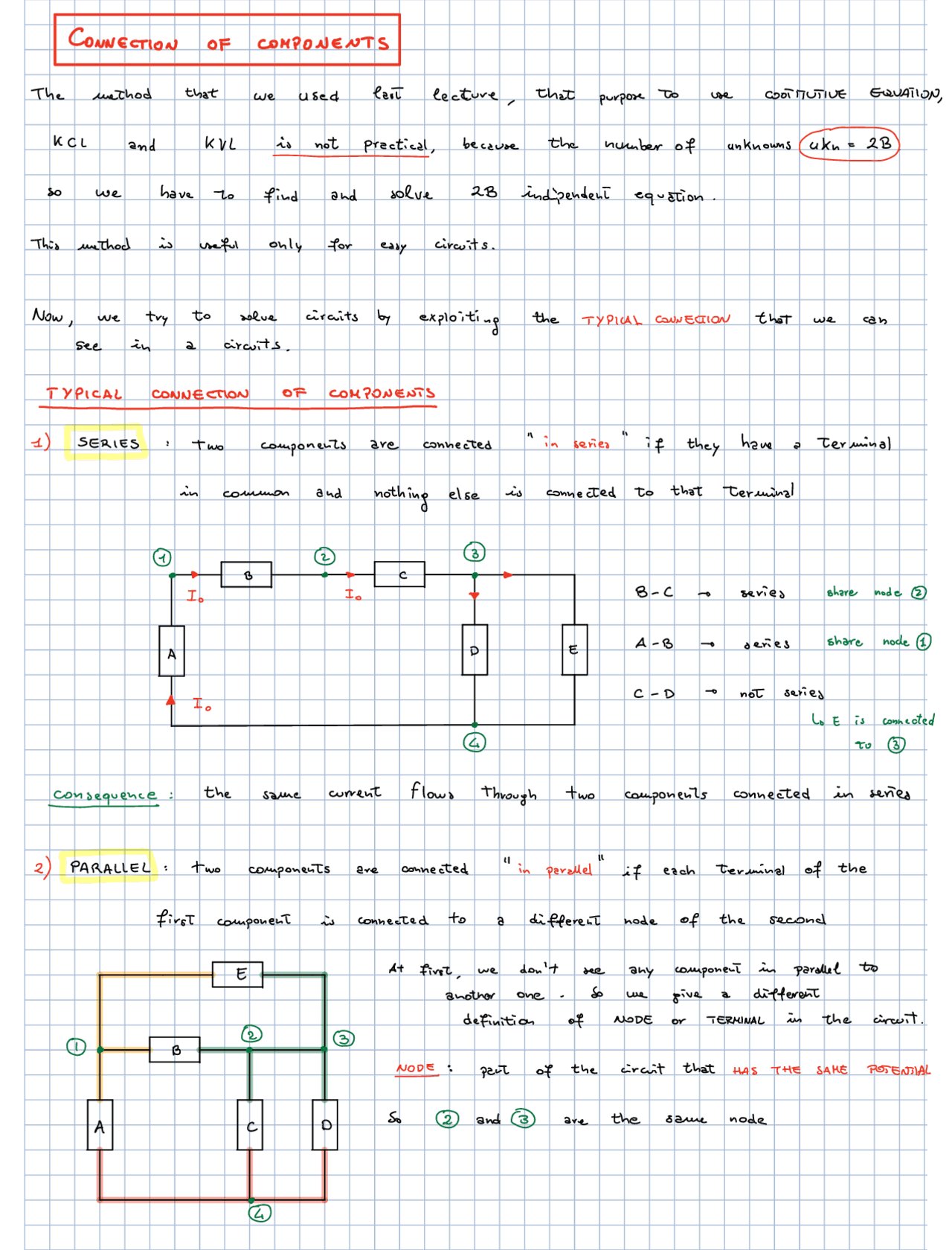 Connection Of Components Docsity