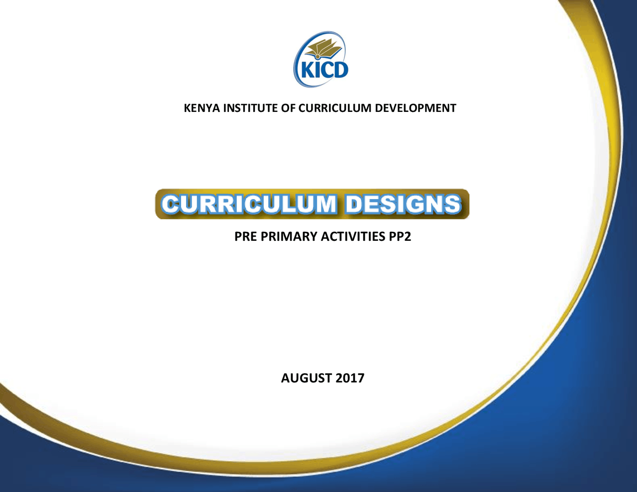 CURRICULUM DESING FOR LOWER PRIMARY CLASSES - Docsity