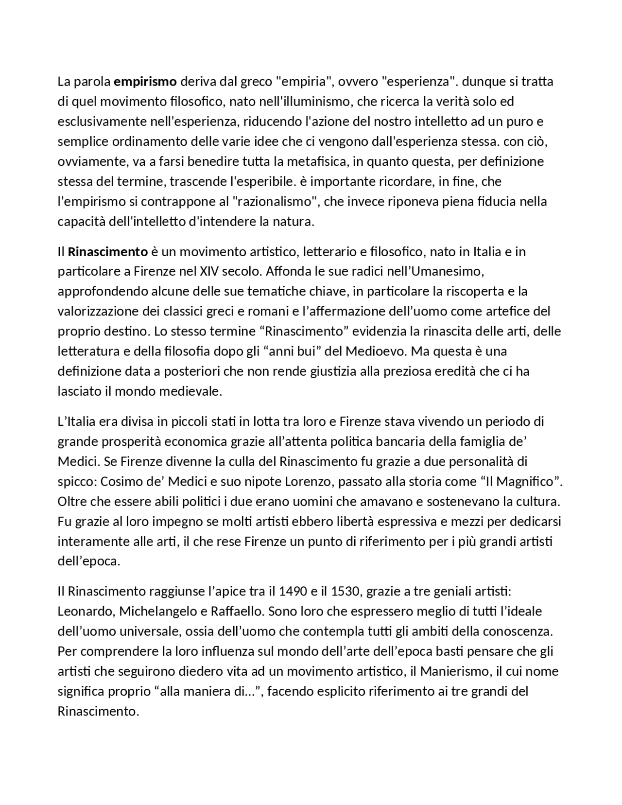 Storia Appunti Riassuntivi Docsity