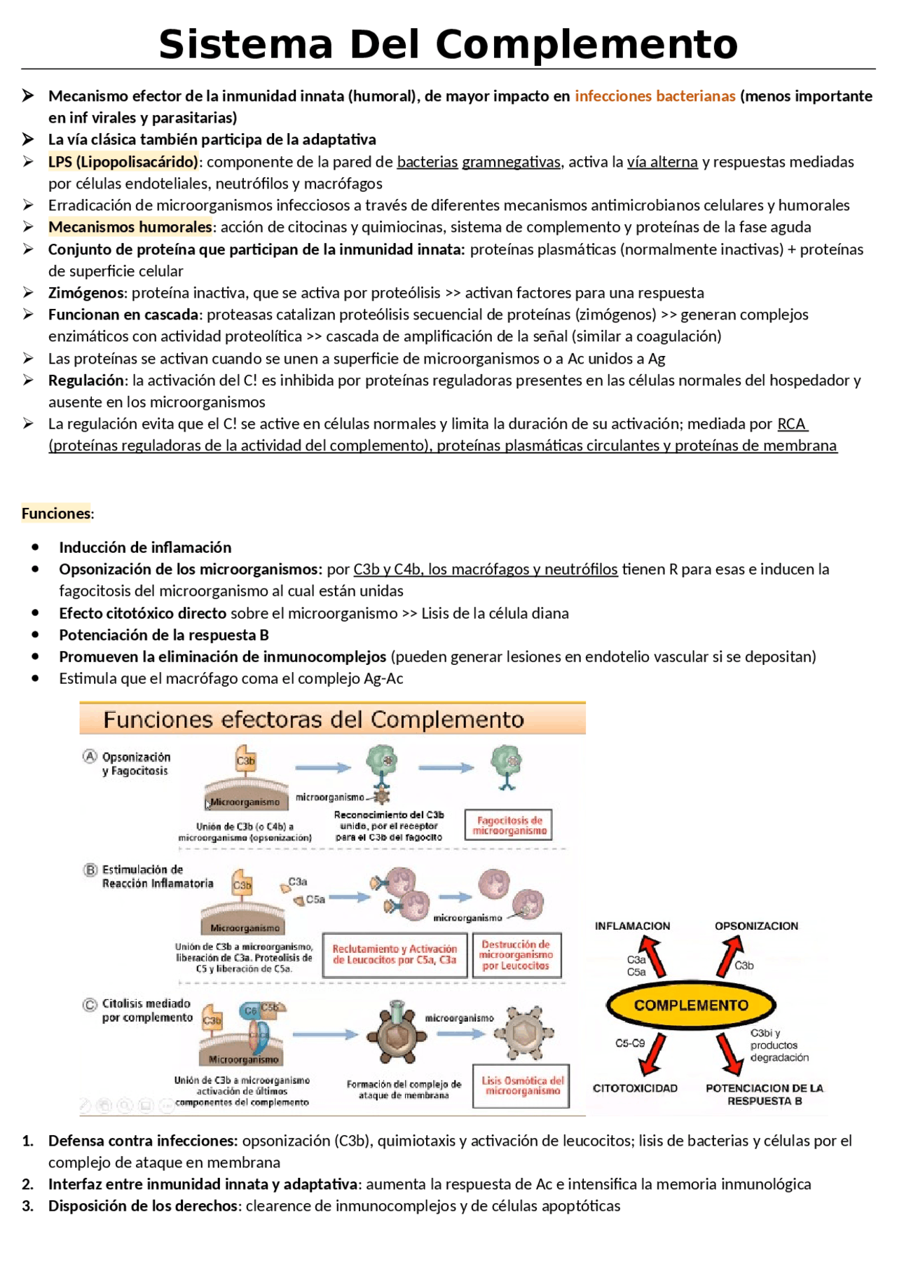 Sistema Del Complemento Docsity