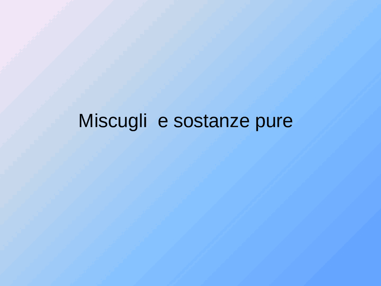 Miscugli E Sostanze Pure Docsity