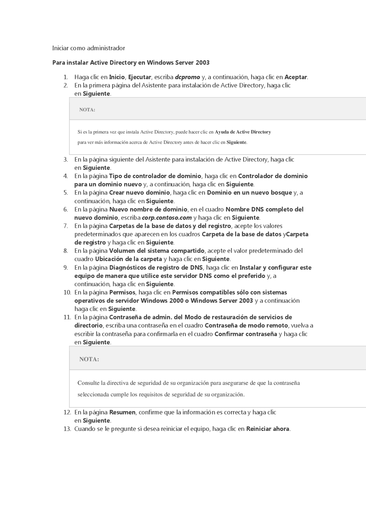 Intalación Y Configuración De Ad En Windows Server Docsity
