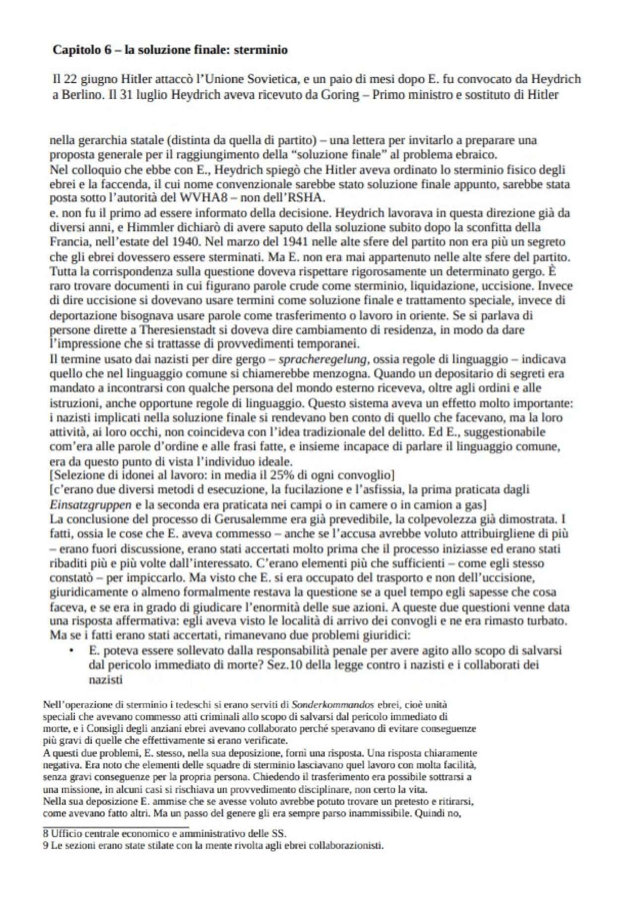 Cap 6 Banalità Del Male Docsity