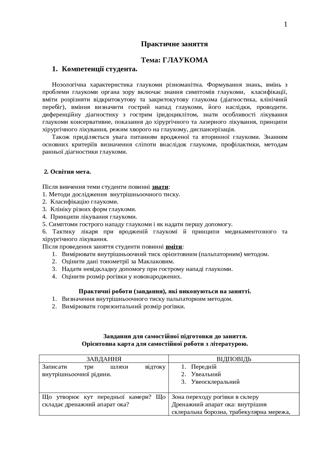 зошити офтальмологія Нейрон Упражнения и задачи Офтальмология Docsity