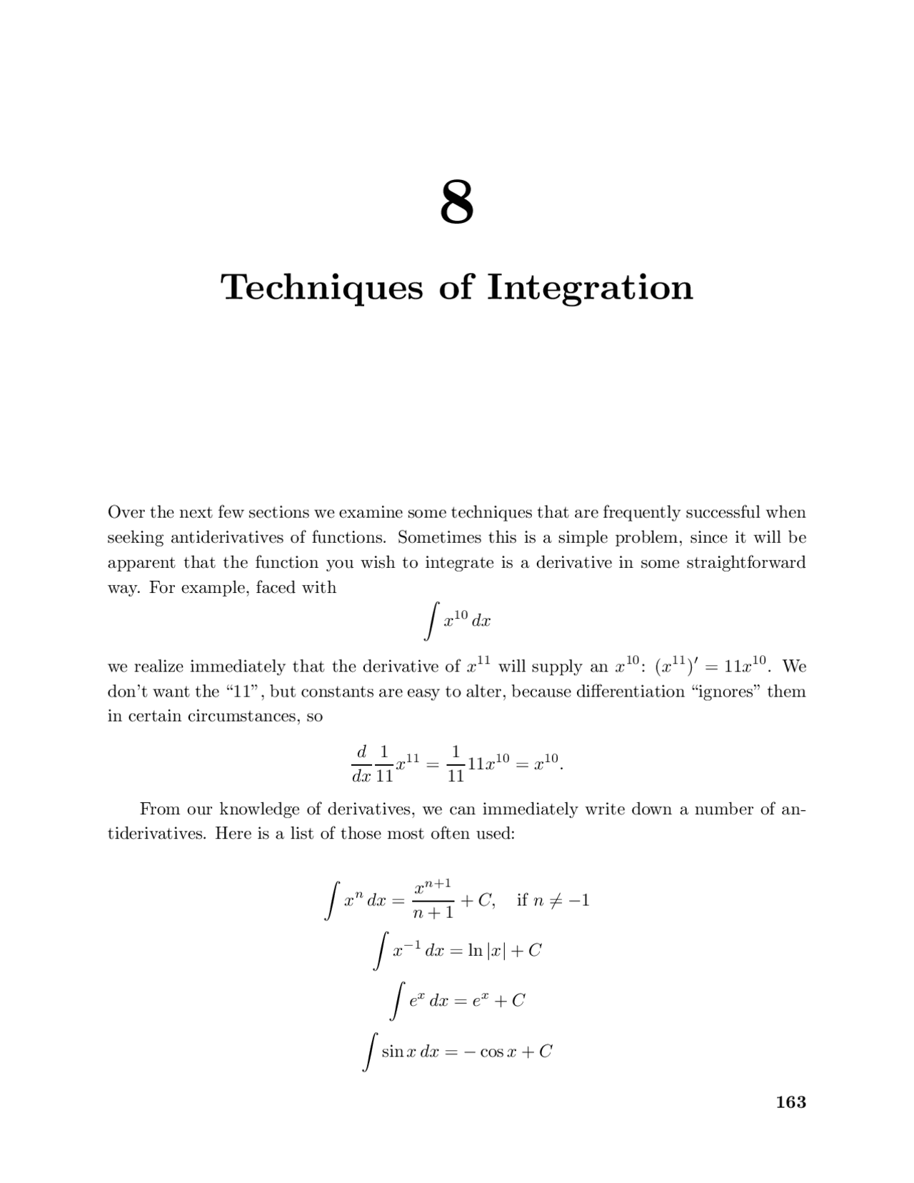 Integration Techniques Docsity