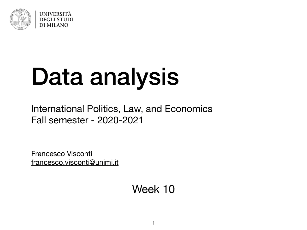 Slides Data Analysis Con Excel Docsity