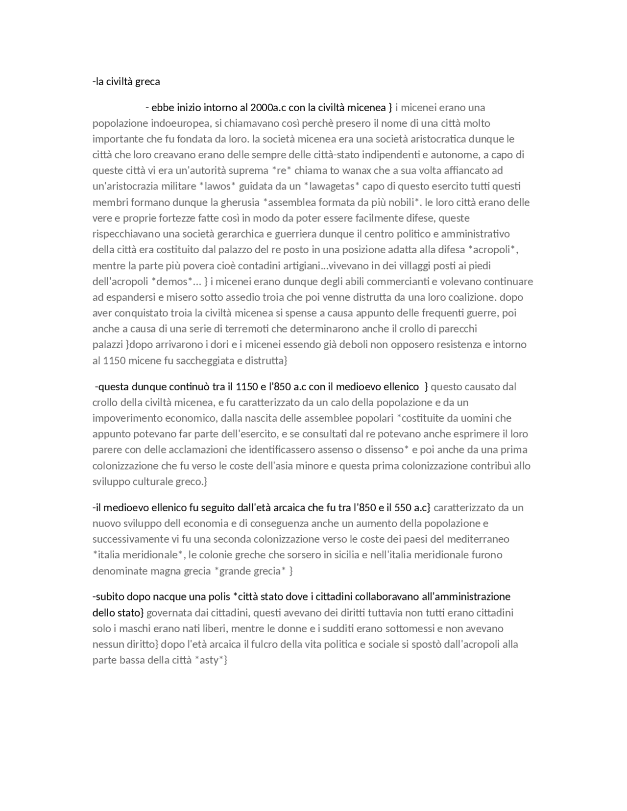 La civiltà greca------ - Docsity