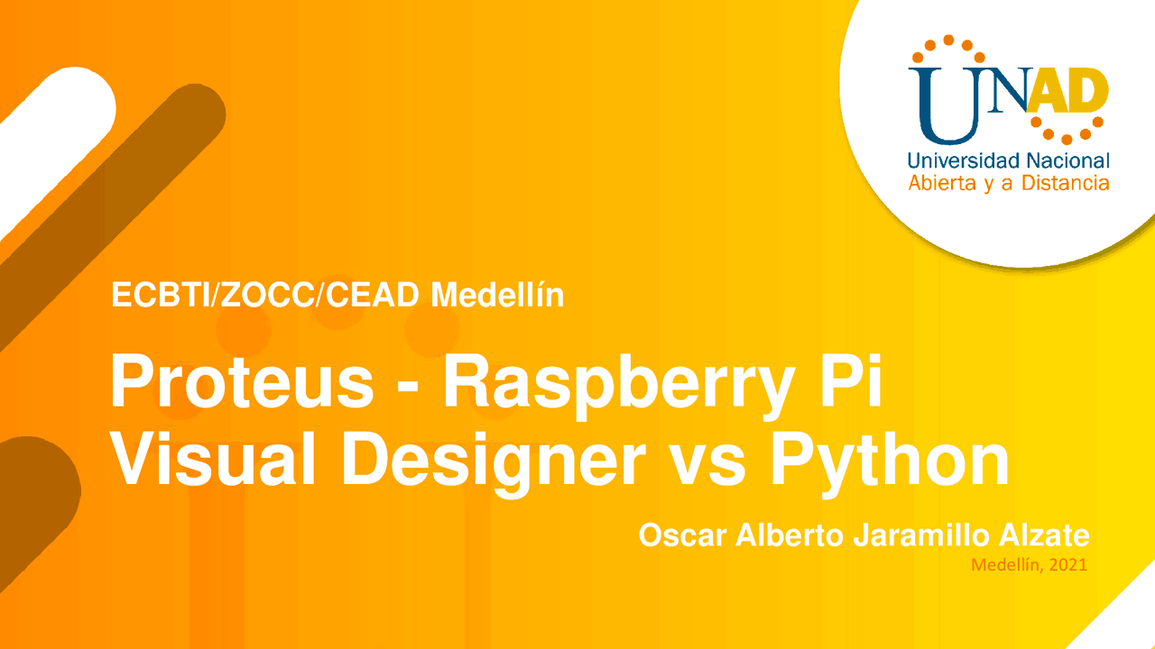 Proteus Raspberry Pi Visual Designer Vs Python Docsity