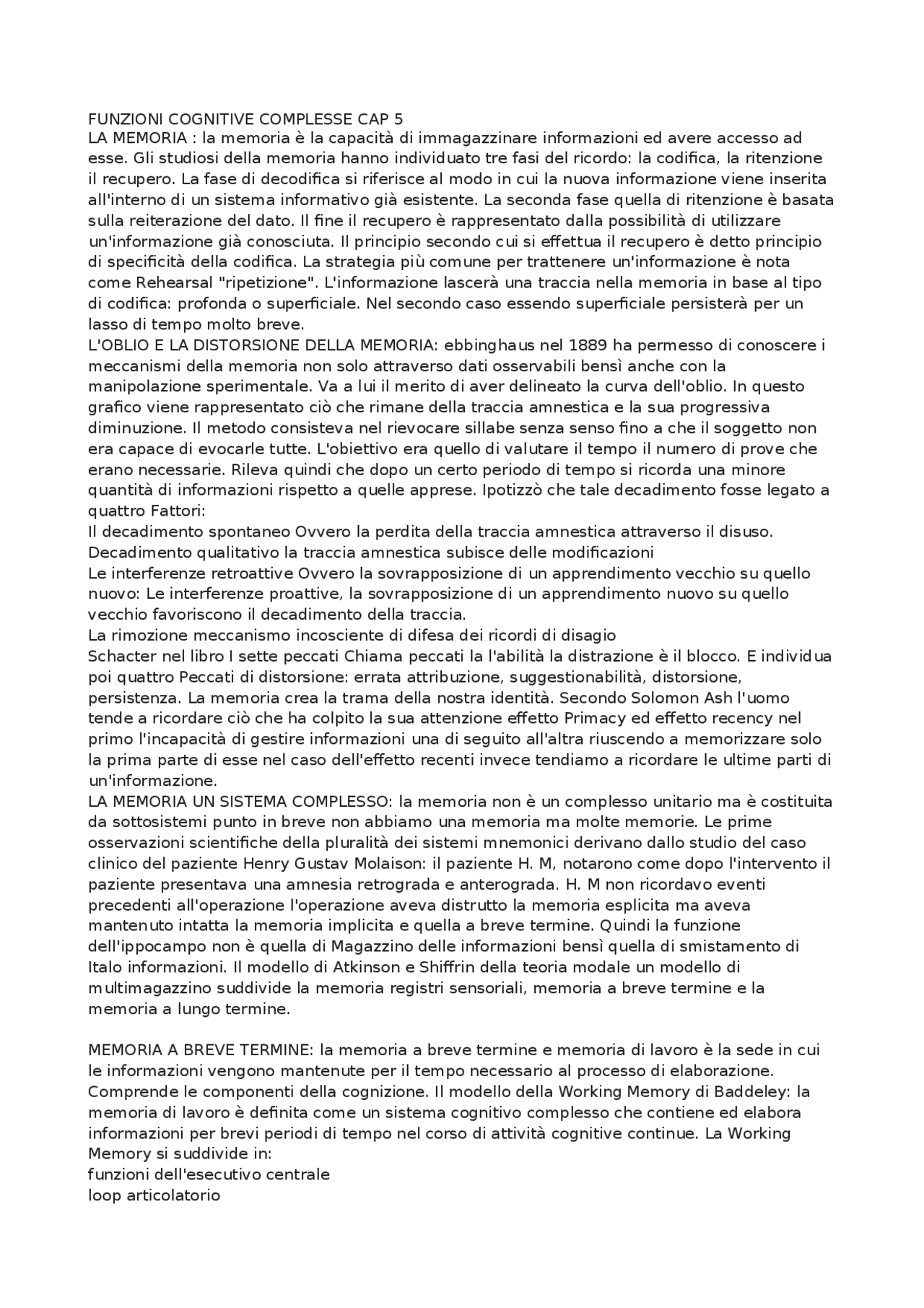 Congnitivita Delletà Evolutiva Docsity