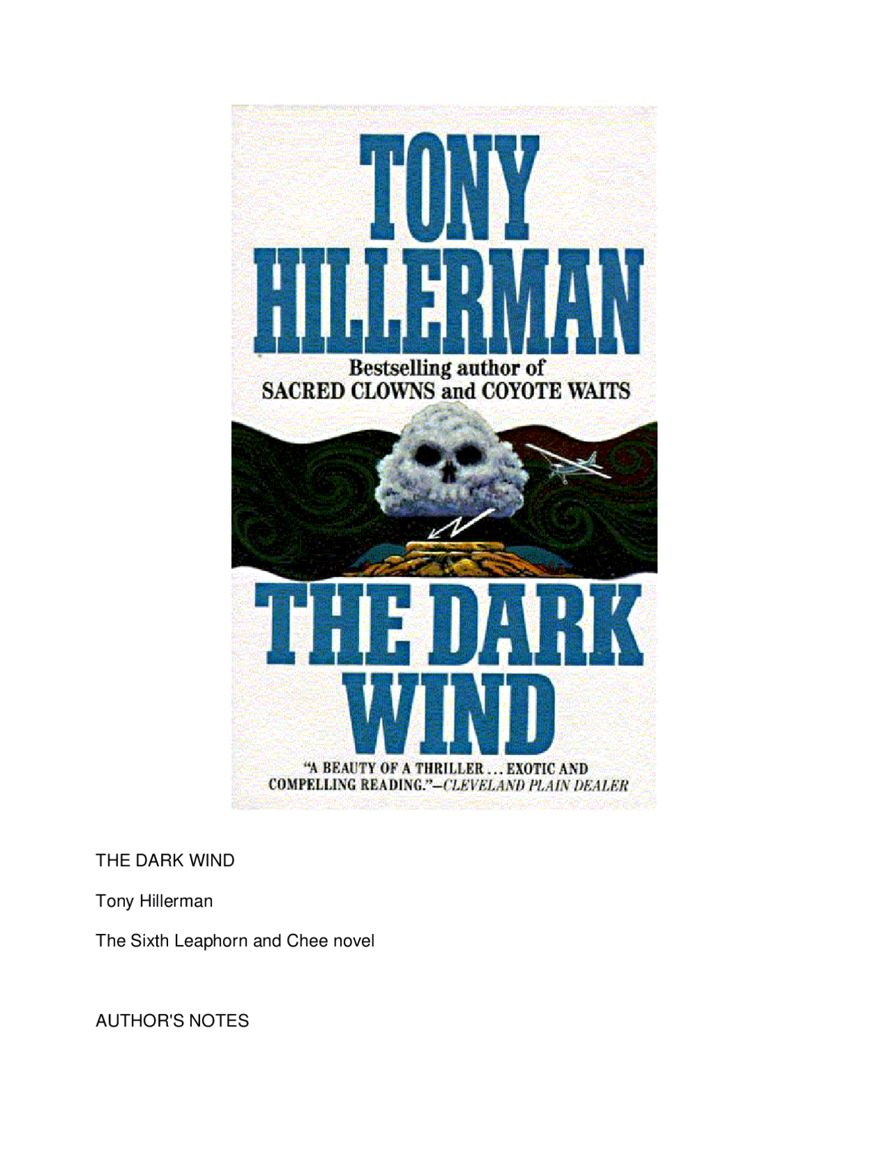 Tony Hillerman - The Dark Wind (Jim Chee Novels) (1900).pdf | Lecture ...