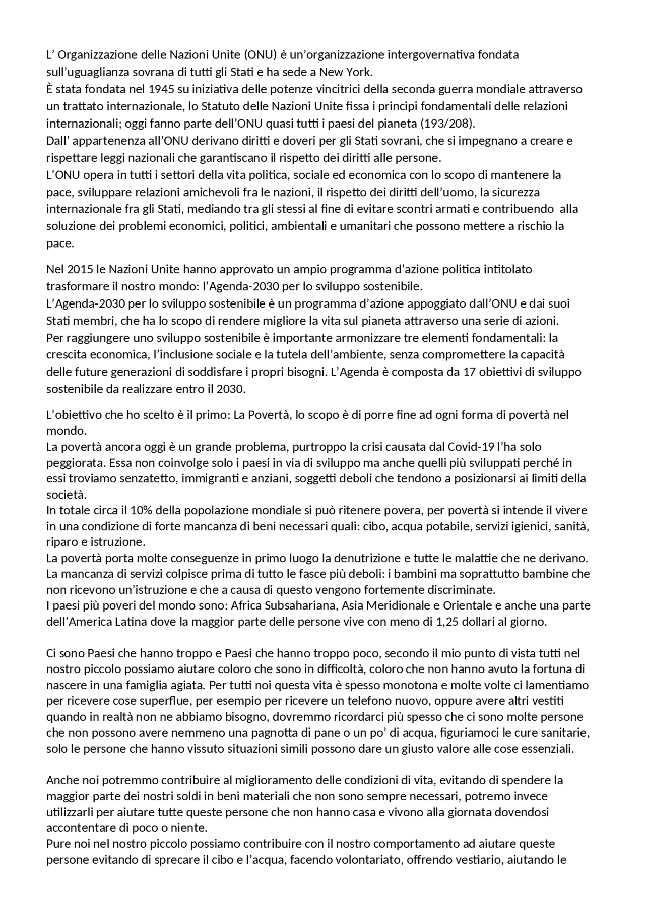 Tema Sullonu E Agenda 2030 Guide Progetti E Ricerche Di Scienze