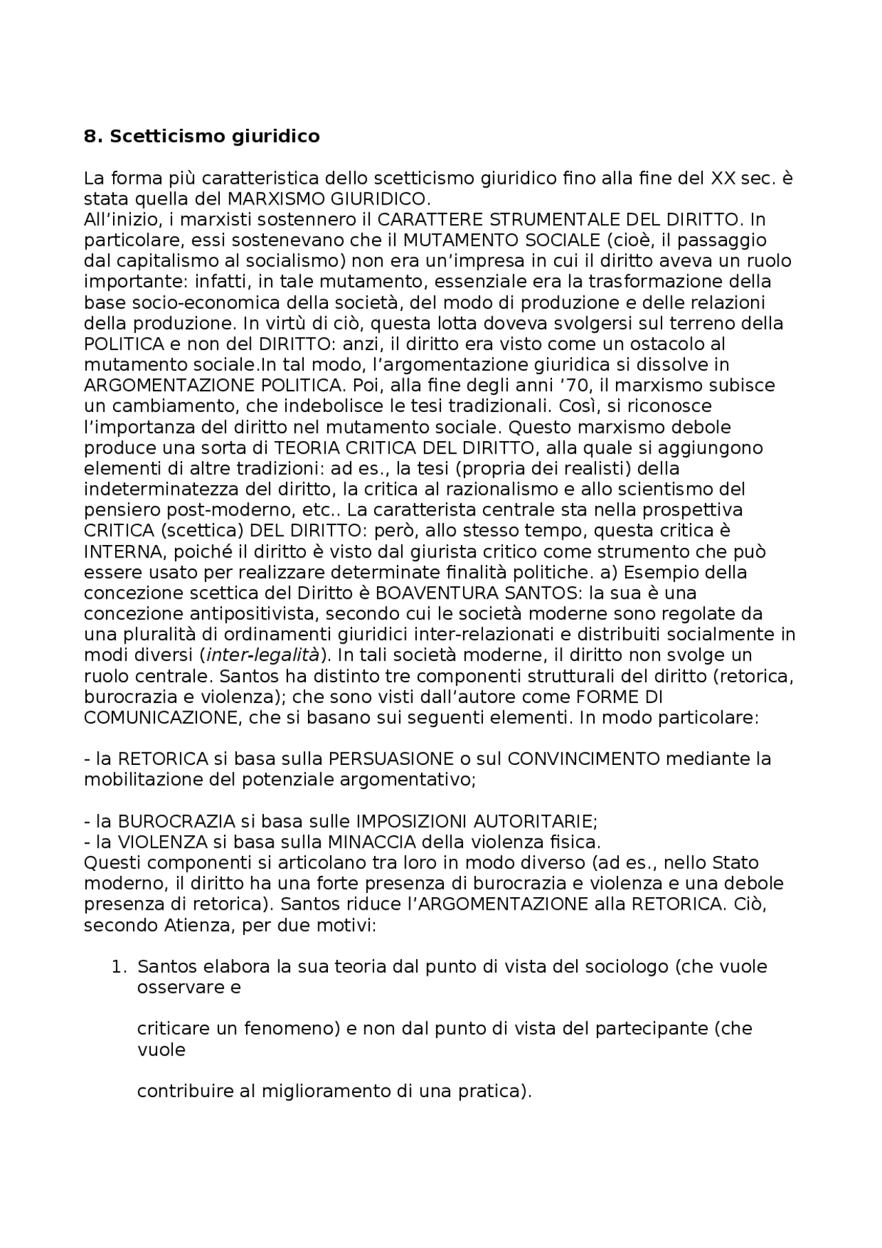Scetticismo Nella Metodologia Docsity