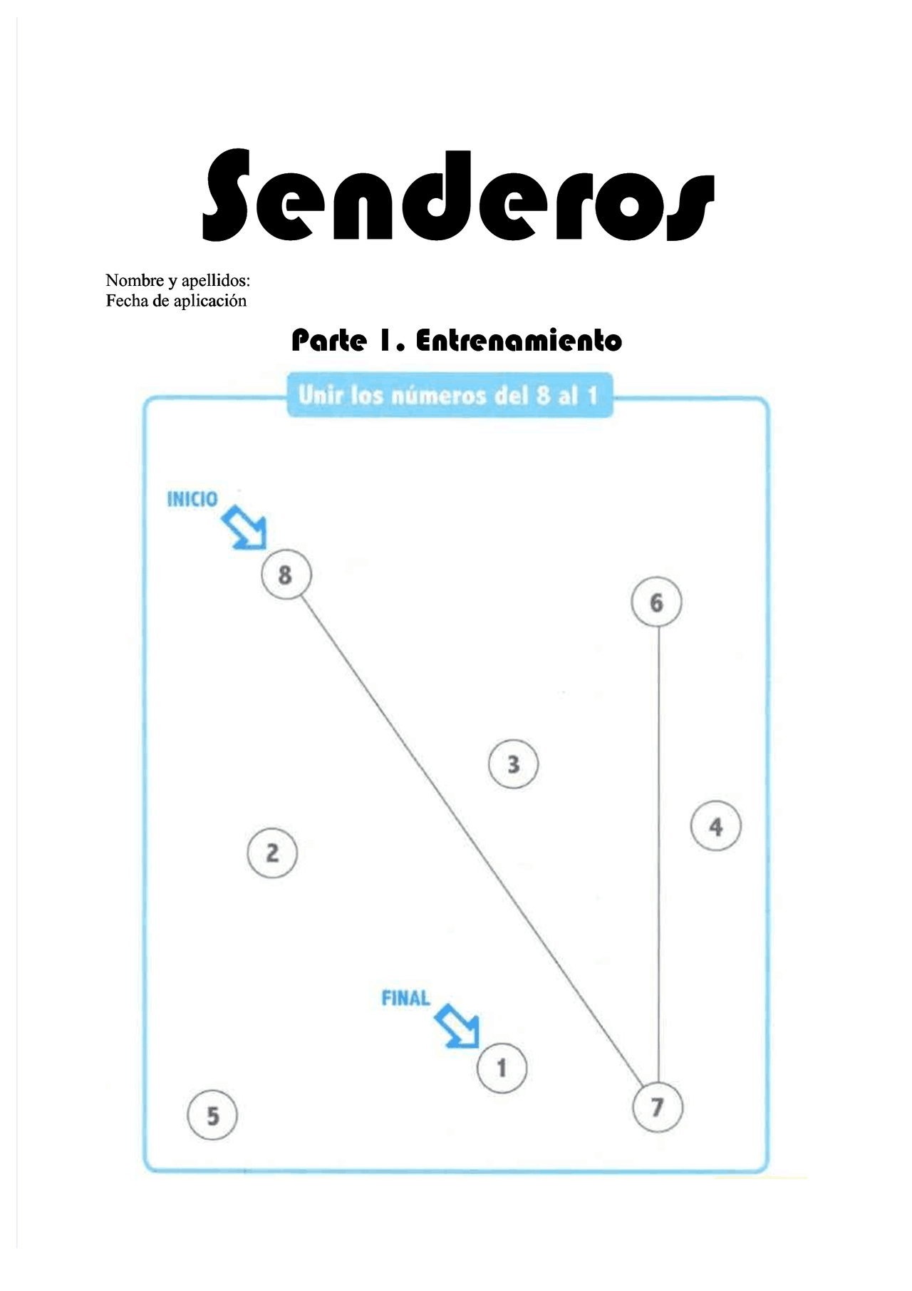 Subtest senderos enfen - Docsity
