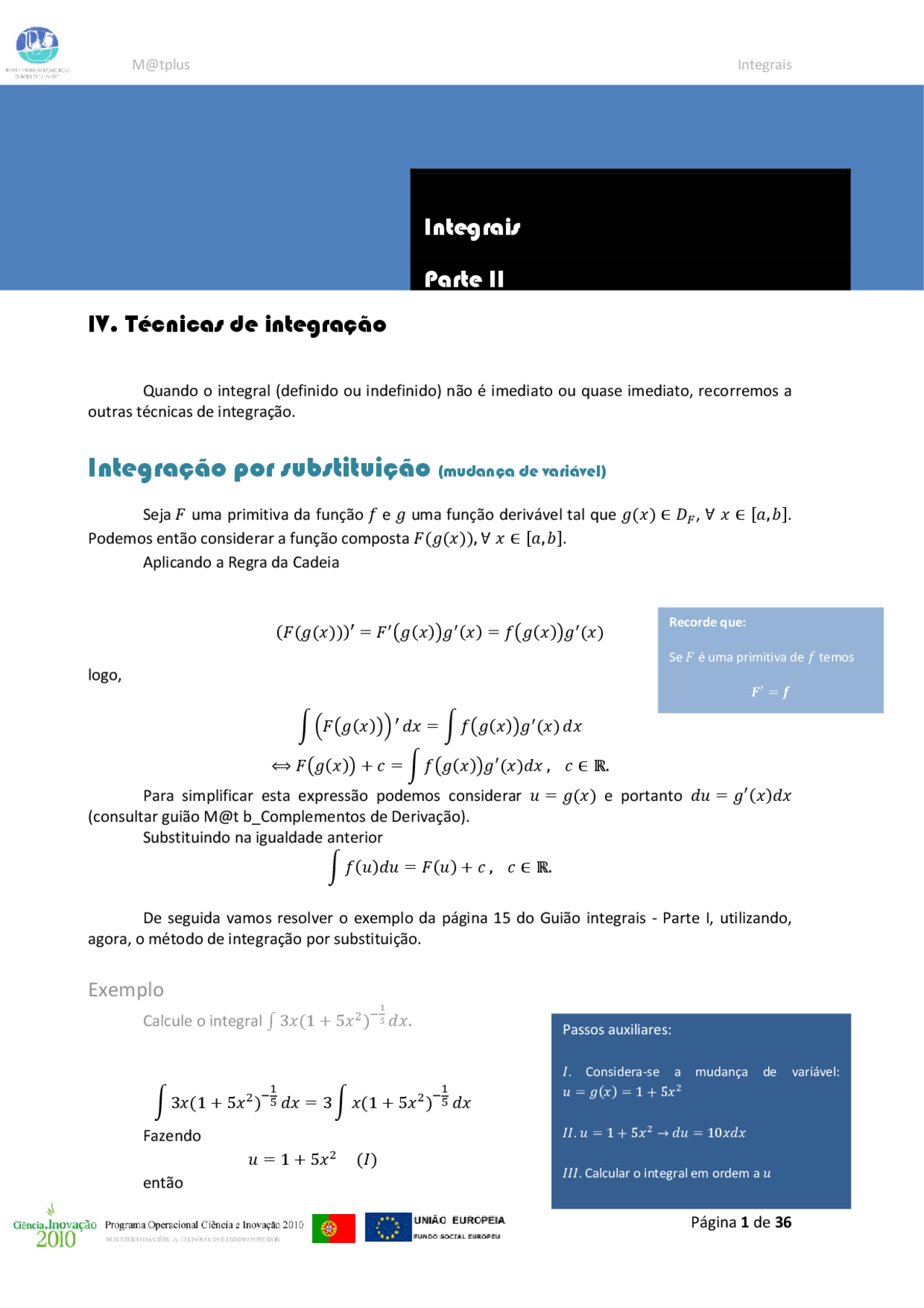 Métodos De Integração Docsity