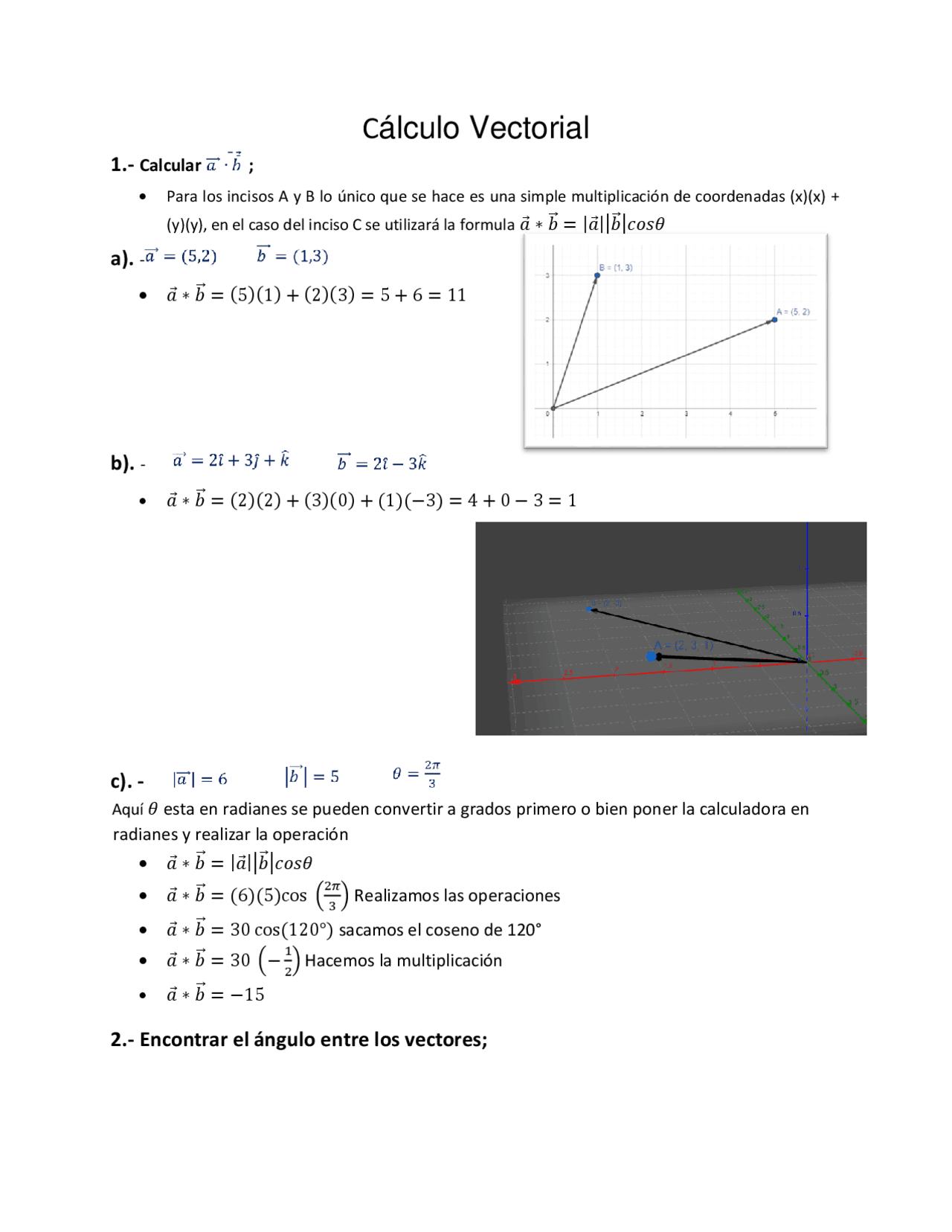 Calculo Vectorial Tercer Semestre Universidad Apuntes De Cálculo
